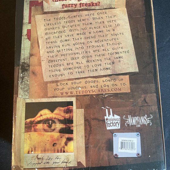 Other | Teddy Scares Redmond Gore Plush Bear Series 1 12 Nib | Poshmark